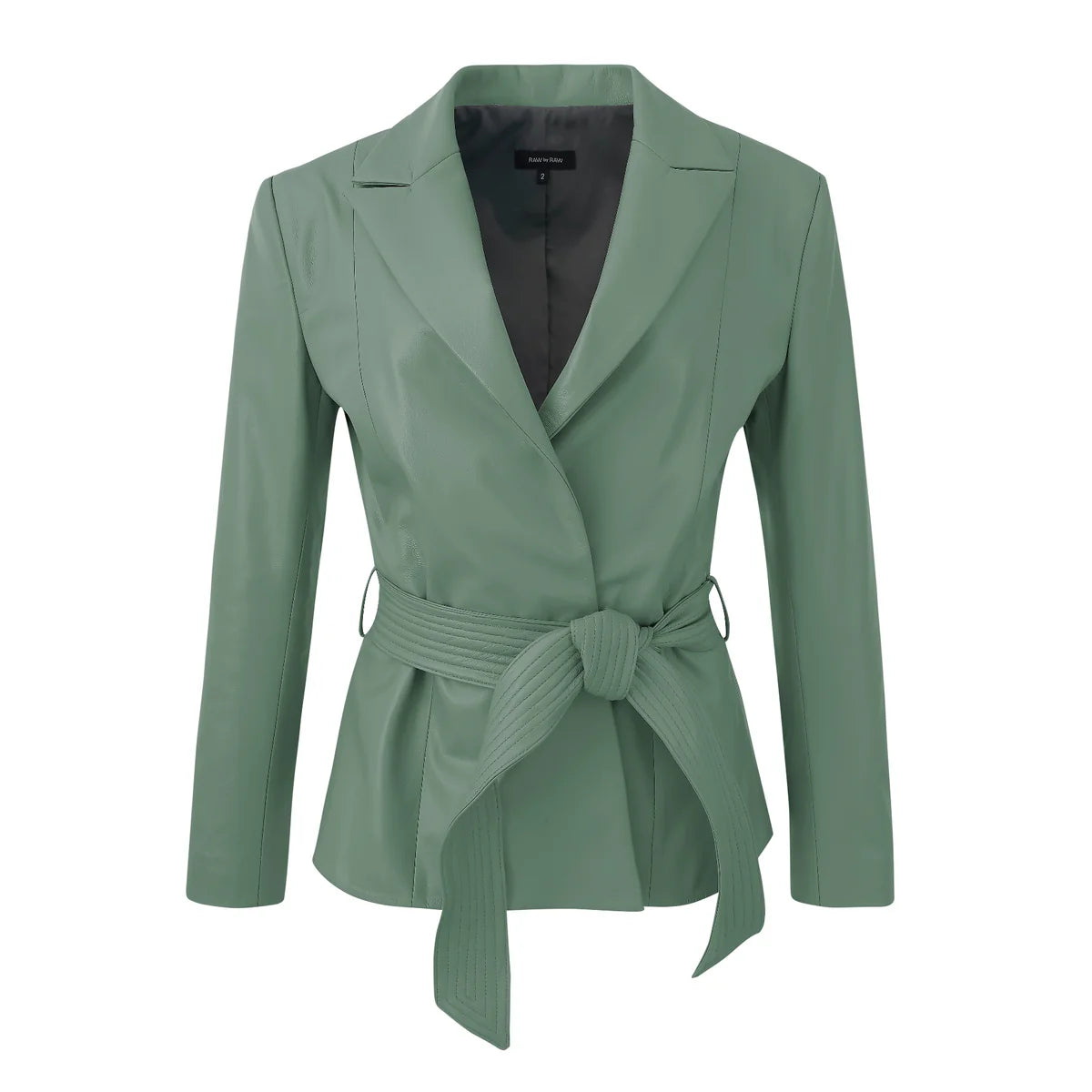 Daria Leather Jacket - Sage – Confetti Emporium