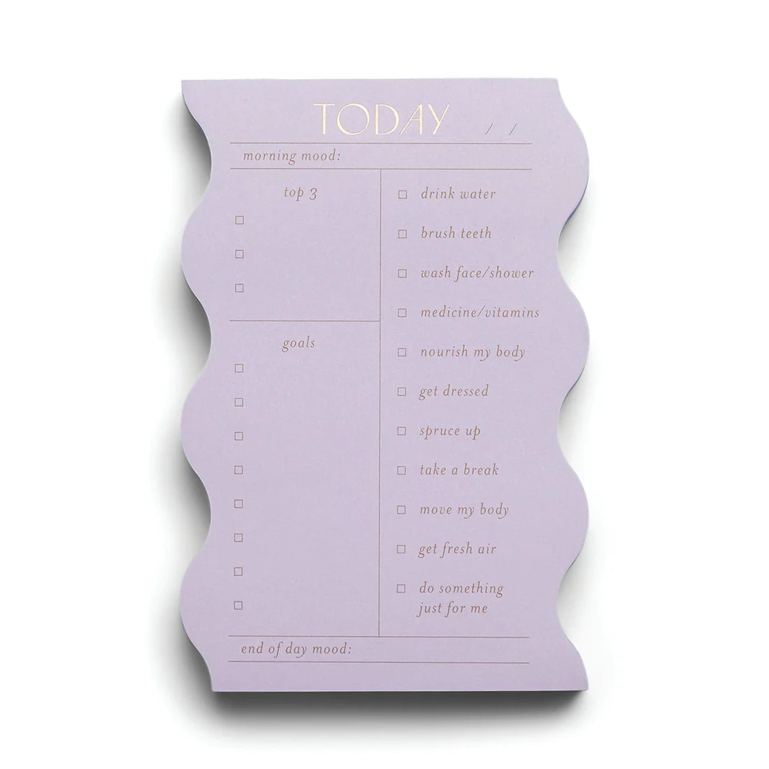 Wavy Daily Note Pad - Liliac – Confetti Emporium
