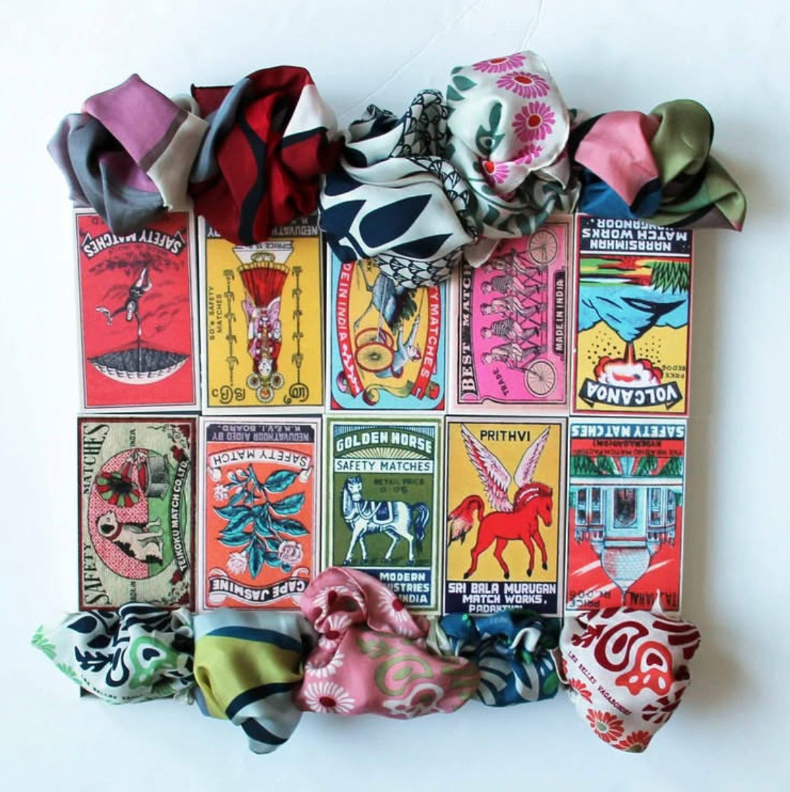 Les Belles Mini Alice Silk Scarf - Orange – Confetti Emporium