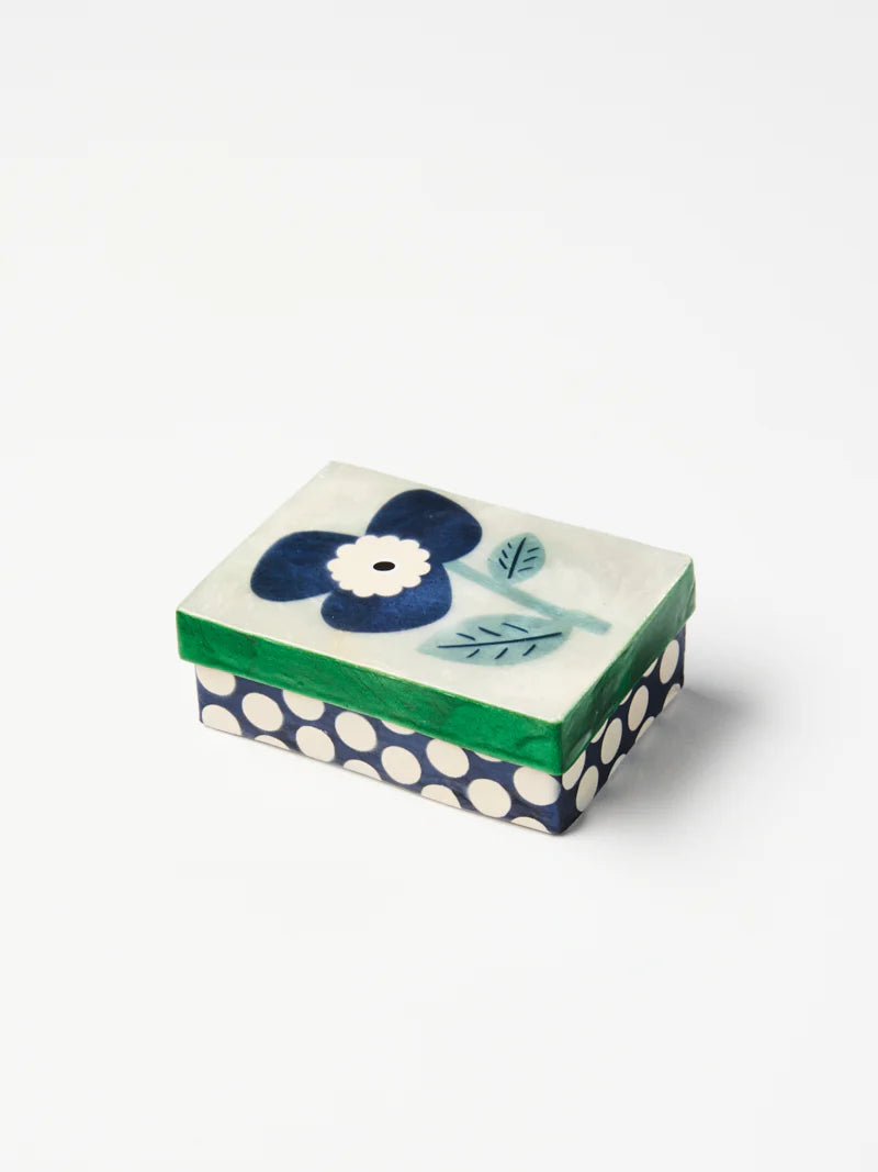Paradis Blue Rectangle Box – Confetti Emporium